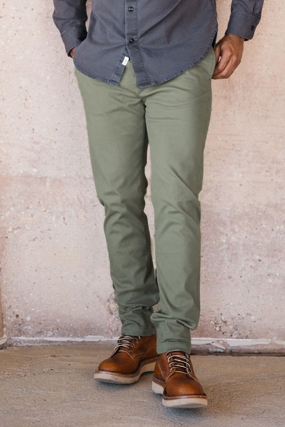 The Axe Slim Denit® Chino - Sage– HIROSHI KATO | Official Online Store