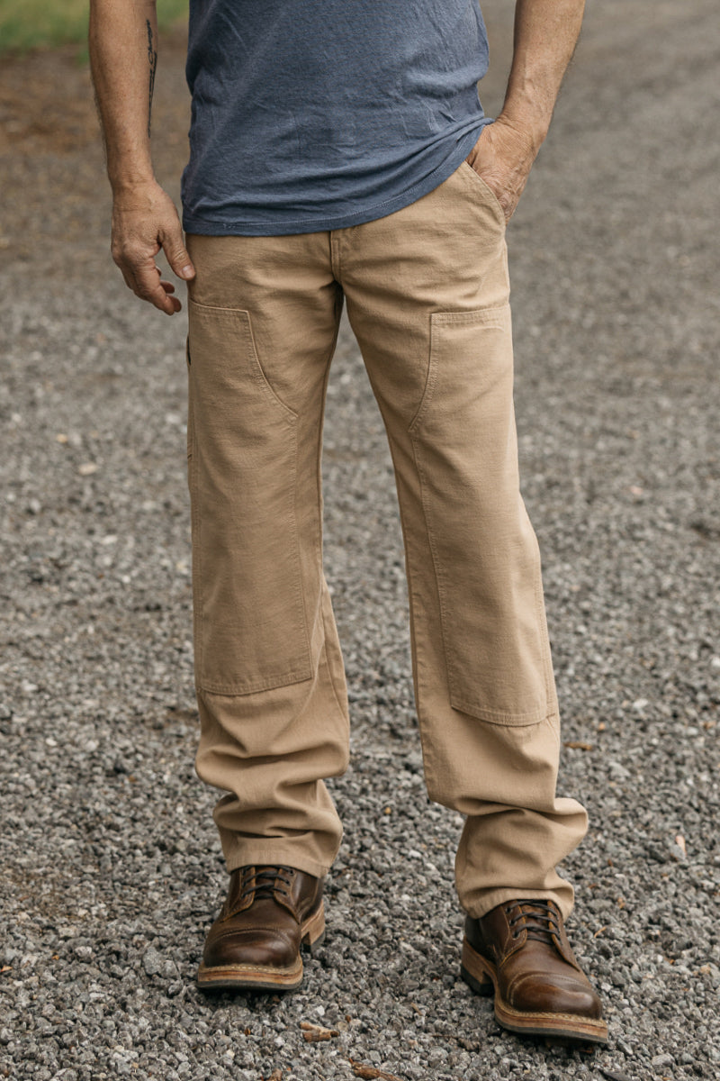 The Double Knee Pants Classic Straight - Sawdust– HIROSHI KATO ...