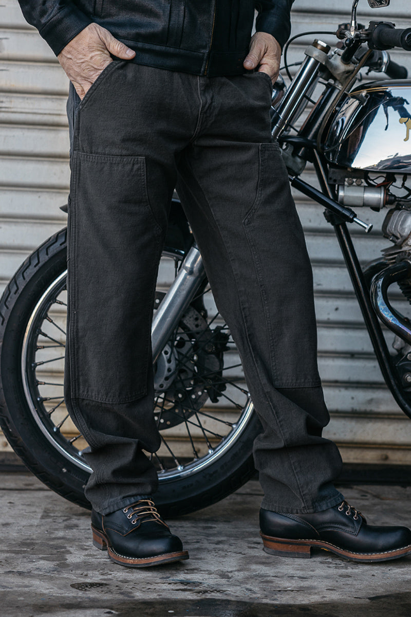 The Double Knee Pants Classic Straight - Concrete– HIROSHI KATO ...