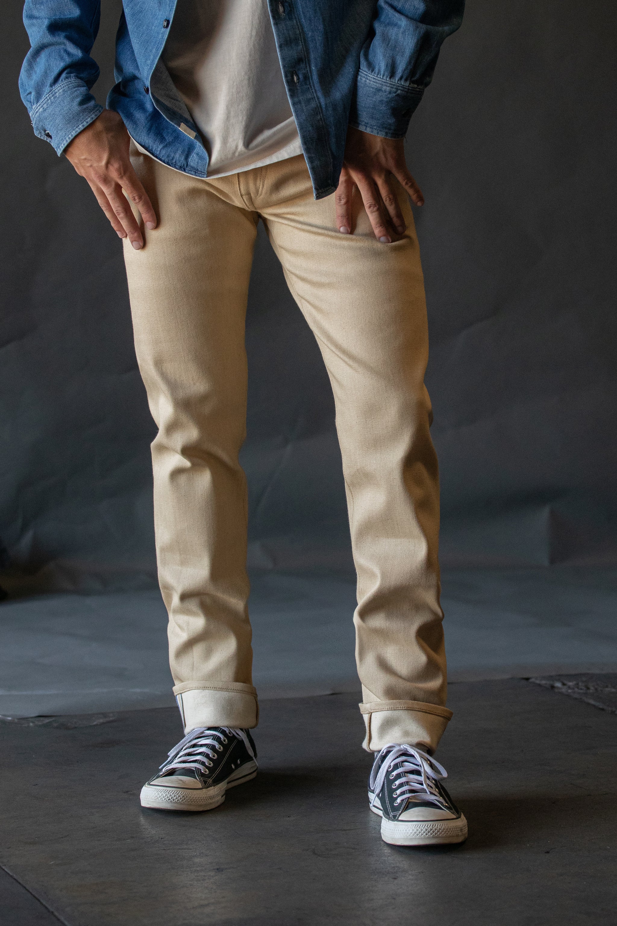 The Pen Slim - Beige Raw 10.5oz Selvedge– HIROSHI KATO | Official ...