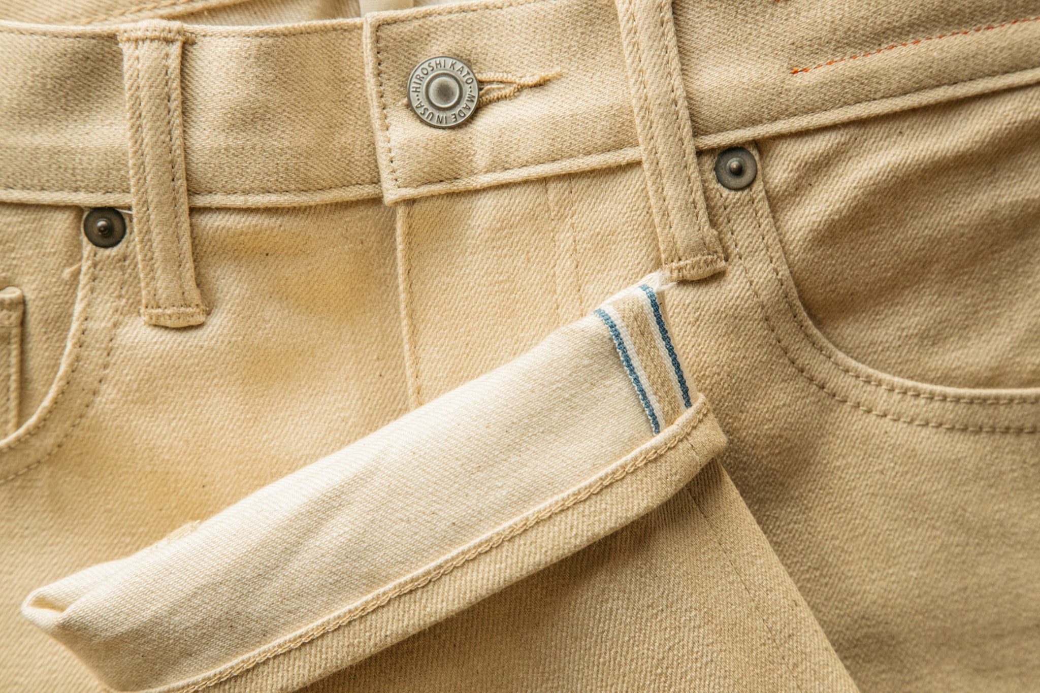 The Pen Slim - Beige Raw 10.5oz Selvedge– HIROSHI KATO | Official ...